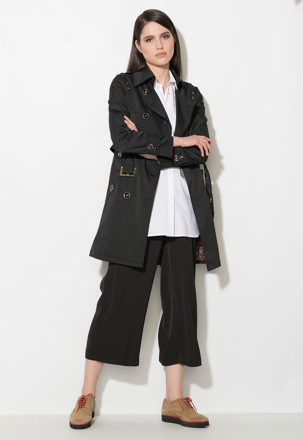 Zee Lane Collection Черен тренч 38 - eMAG.bg