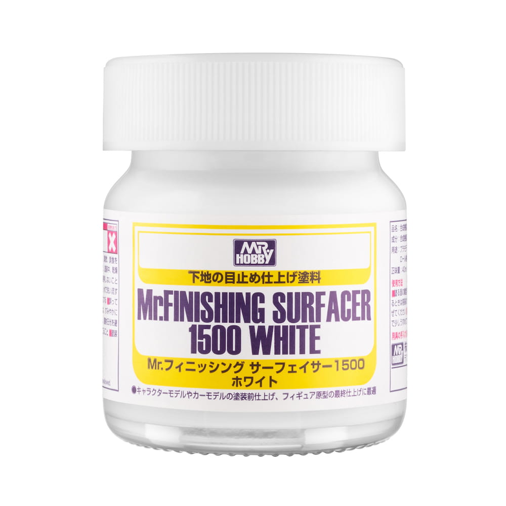 Amorsa alba Mr.Finishing Surfacer 1500 White 40ml, Mr.Hobby SF-291 ...