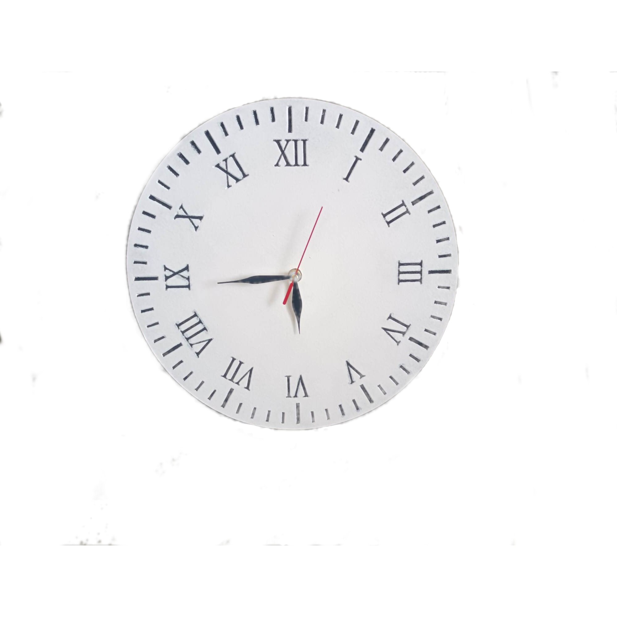 Ceas perete numere romane Mdf alb, Mos101, 32 cm, 16 mm - eMAG.ro