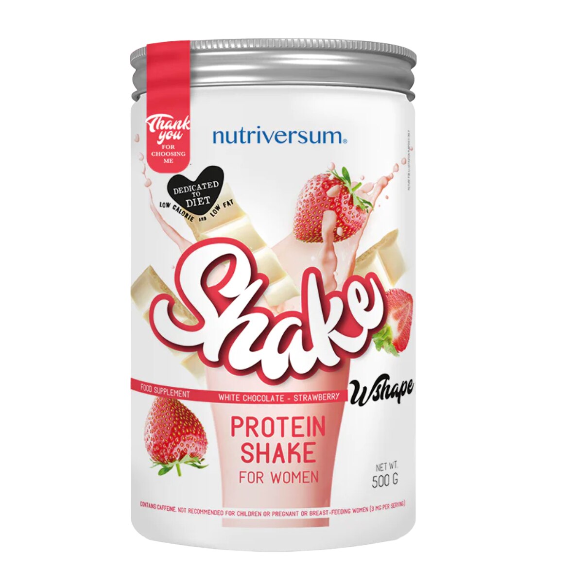 Supliment alimentar, WShape Shake, Ciocolata alba si Capsuni ...