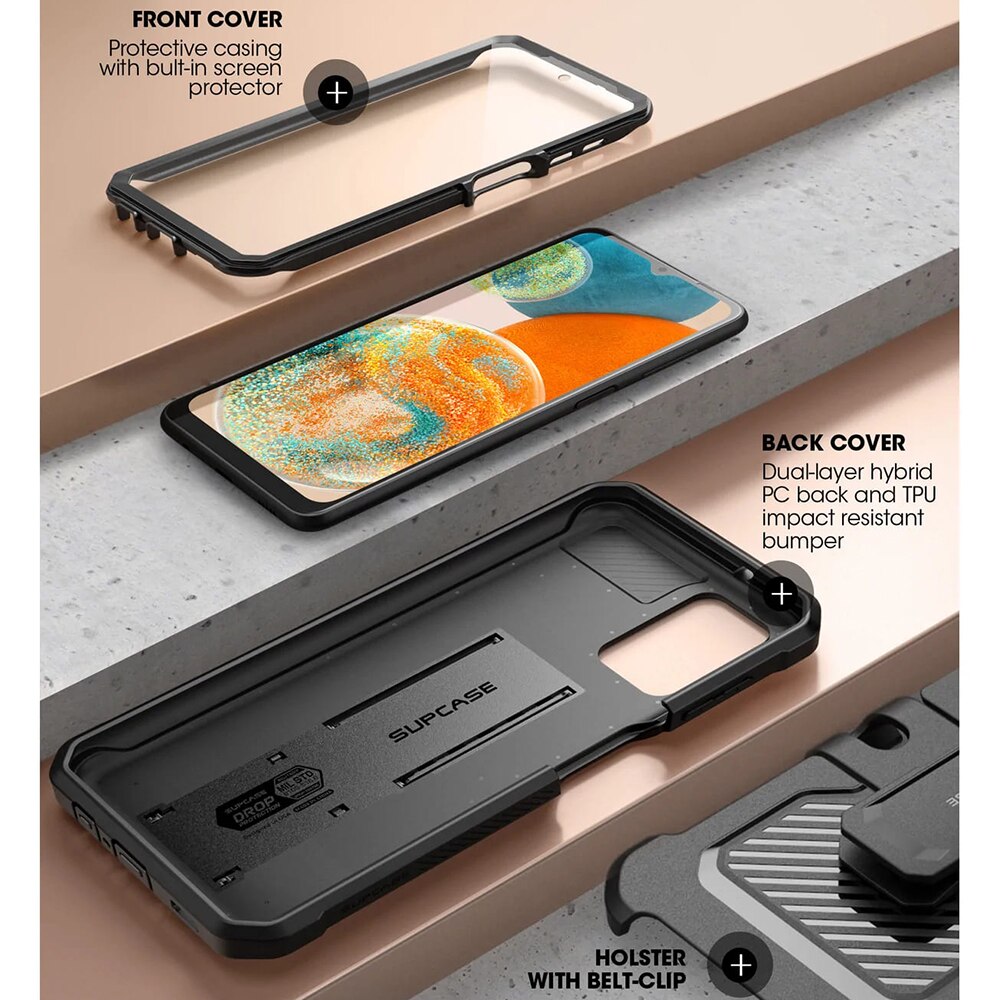 Калъф за Samsung Galaxy A23/A23 5G, Supcase Unicorn Beetle Pro, черен ...