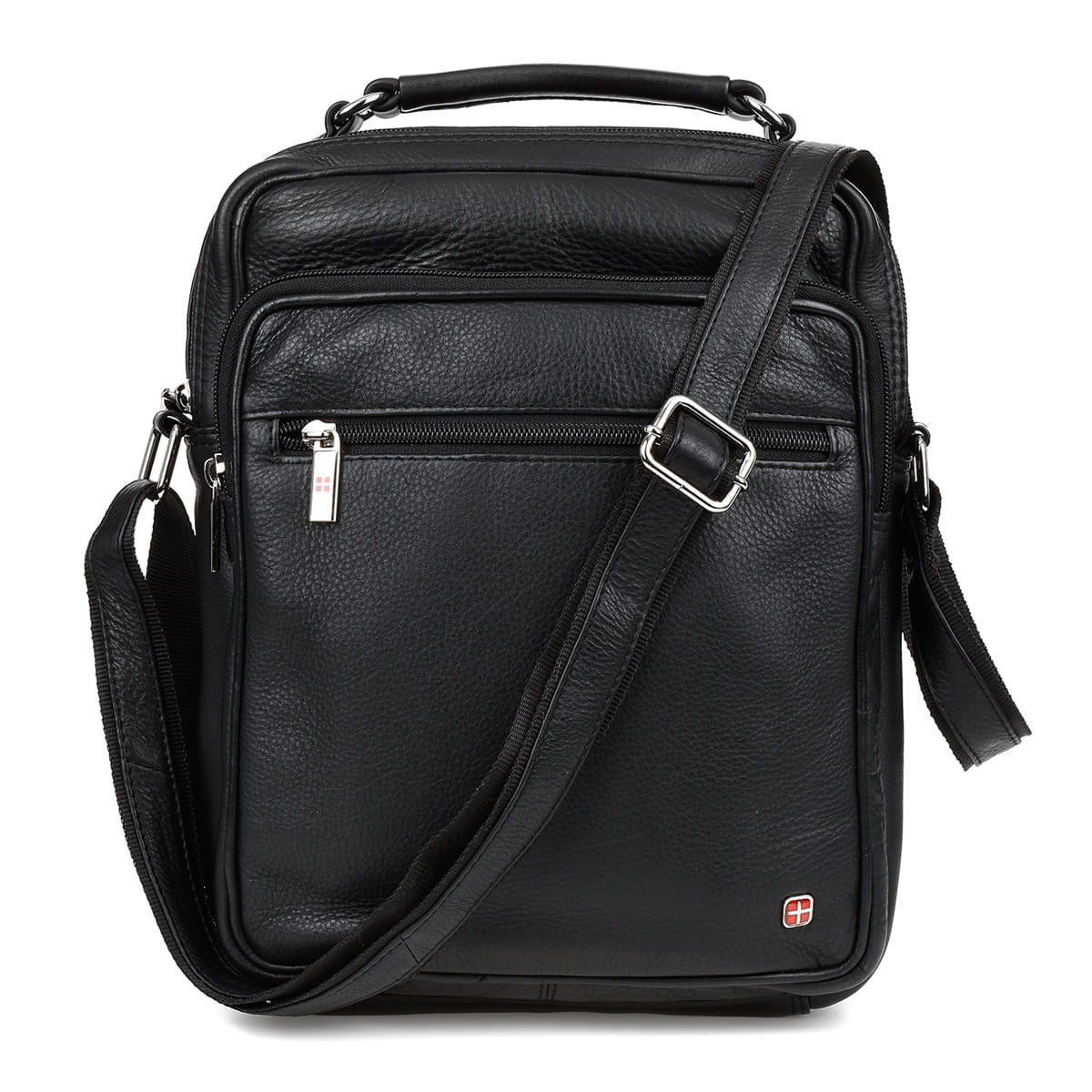 Geanta pentru barbati, Piele naturala, Albatross, Messenger, Negru ...