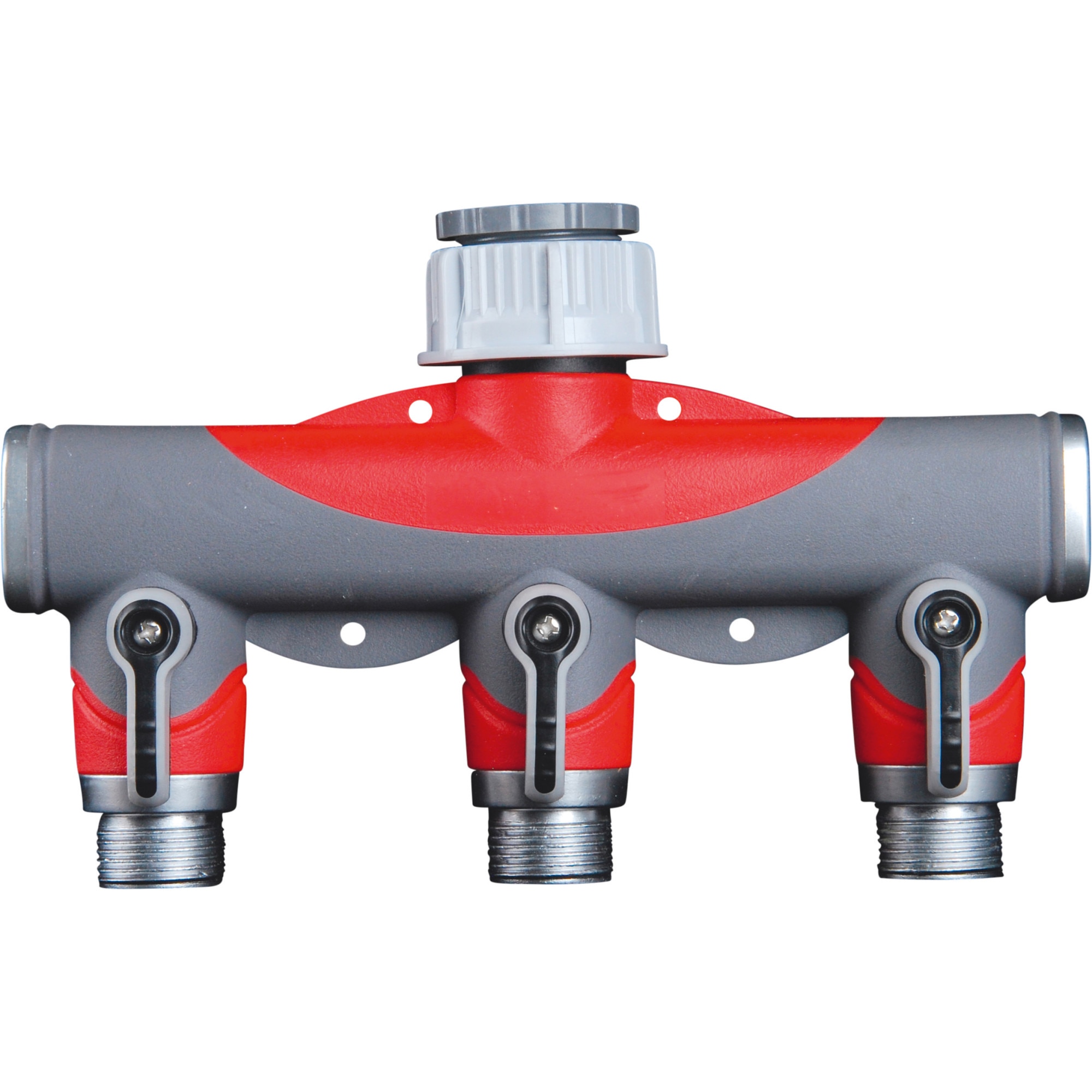 Distribuitor metalic 3 cai cu robinete cuplare rapida, 3/4 filet ...