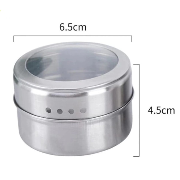 Set De Condimente Salestore.ro®, 6 Recipiente Din Sticla Transparenta ...