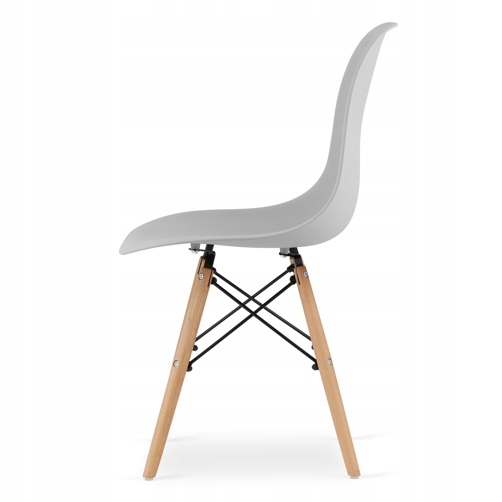 Scaun dining Scandinav pentru bucatarie, 38x42x82cm, gri - eMAG.ro