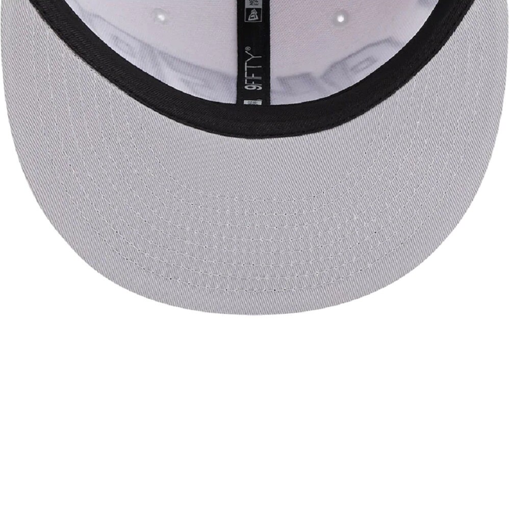 Sapca New Era ajustabila cu cozoroc plat si logo LA Lakers, Negru, 55 ...