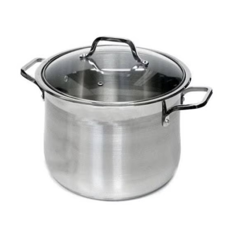 Oala inox cu capac din sticla 13.5L SWAN - eMAG.ro