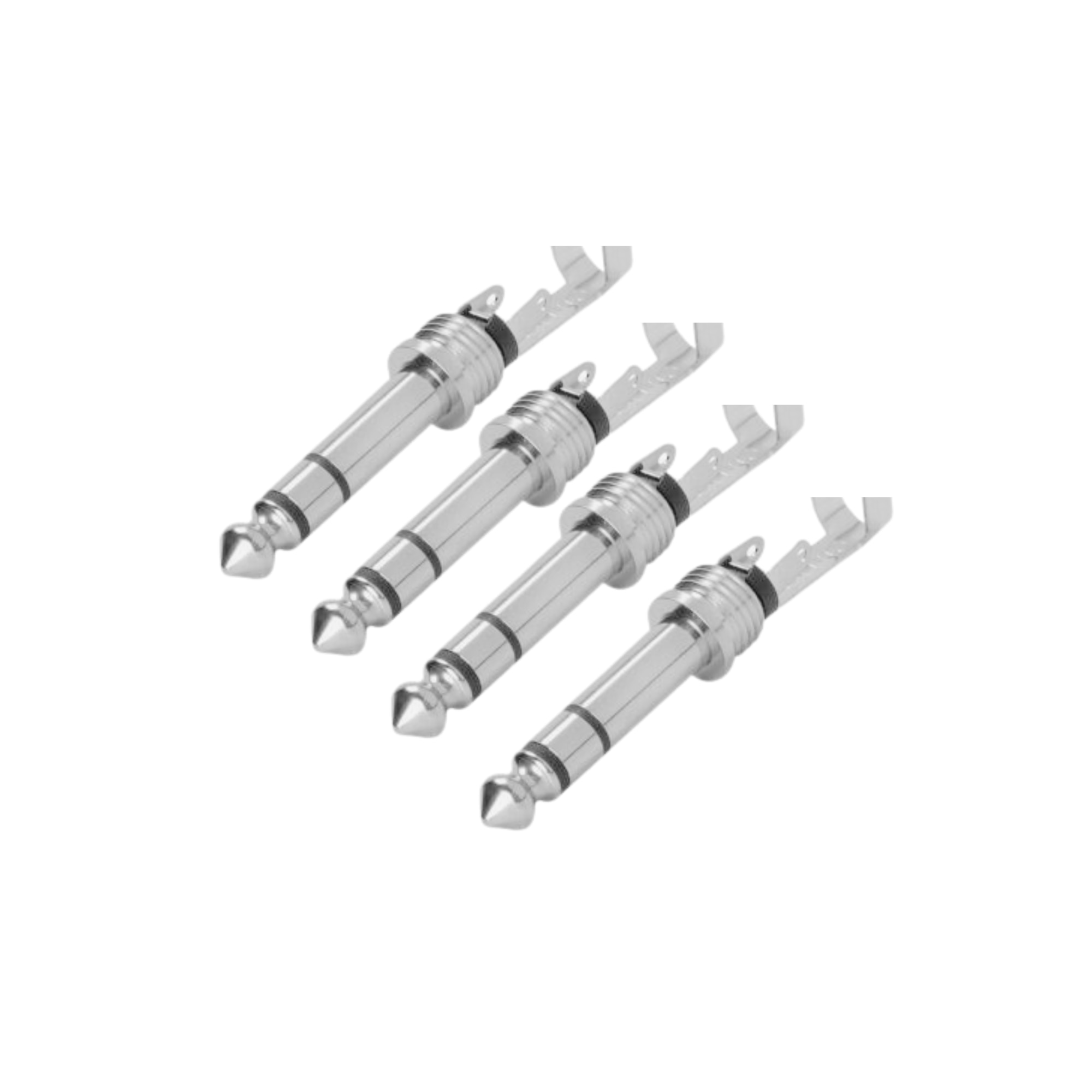 Set 4x Conectori Jack 6.3mm, Stereo, pentru Statie, Boxe, Amplificare ...