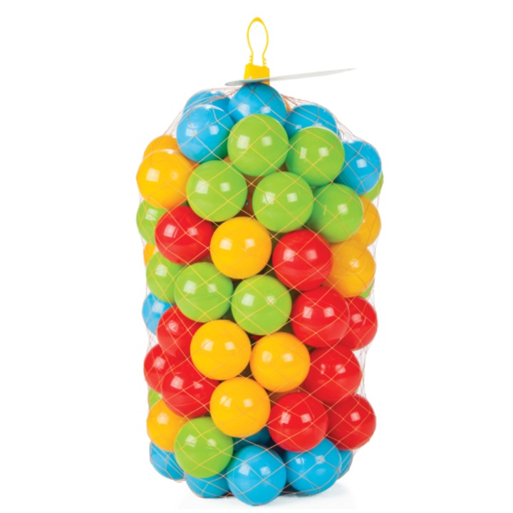 Bile colorate copii, 50 bucati set 6 cm, pentru loc de joaca - eMAG.ro