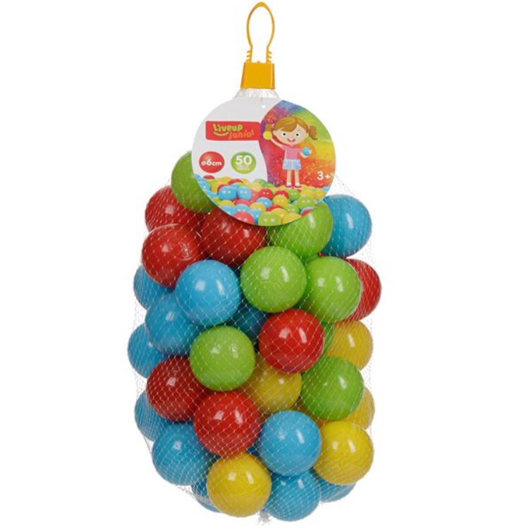 Bile colorate copii, 50 bucati set 6 cm, pentru loc de joaca - eMAG.ro