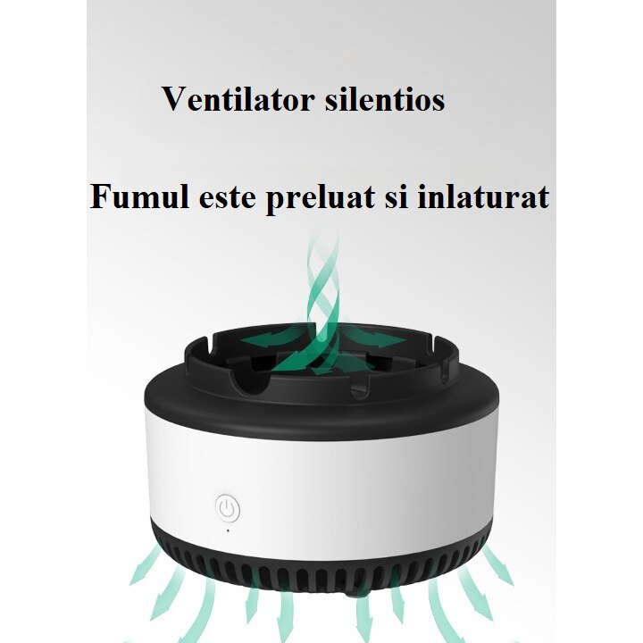 Scrumiera multifunctionala portabila reductie masiva de fum, cu ...