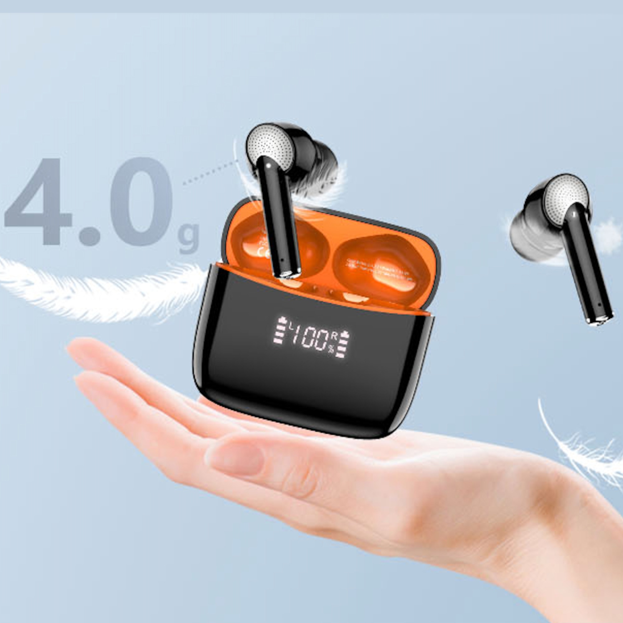 Casti Bluetooth 5.3 ESL by Essential Level®, ANC, ENC Gaming, Wireless ...