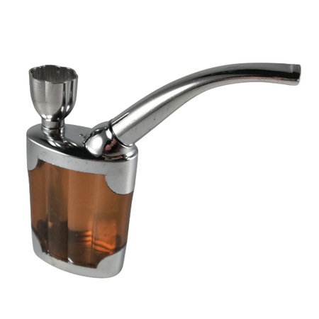 Bong pipa pentru fumat, Plastic/Metal, Galben/Argintiu - eMAG.ro