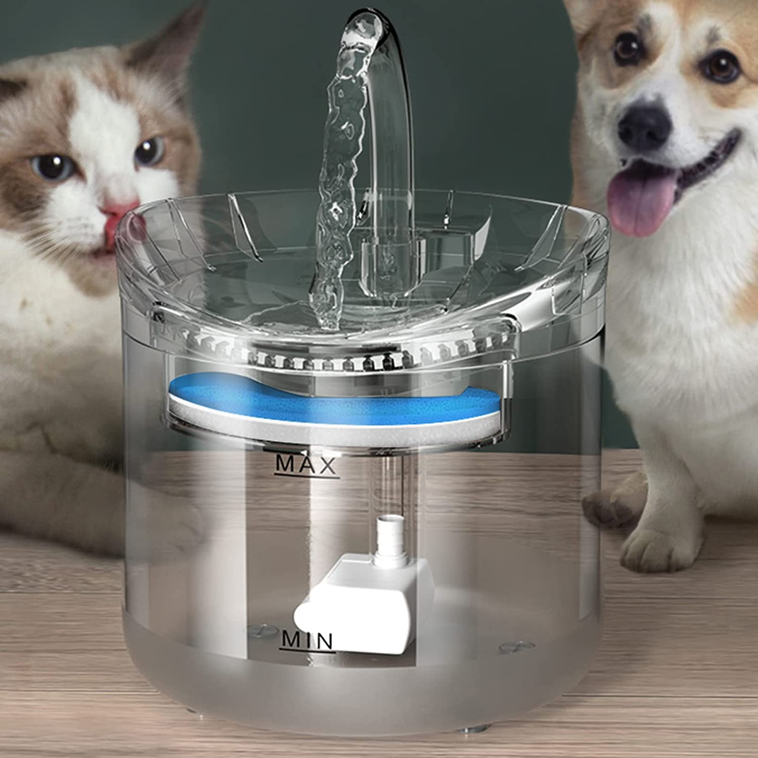 Dispenser apa automat, tip fantana pentru pisici si caini PETSmart, Set ...