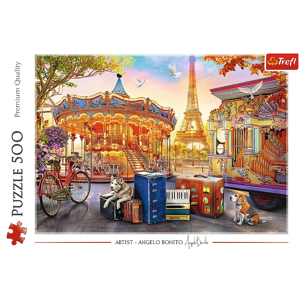 Puzzle Trefl - Sarbatoare in Paris, 500 piese - eMAG.ro