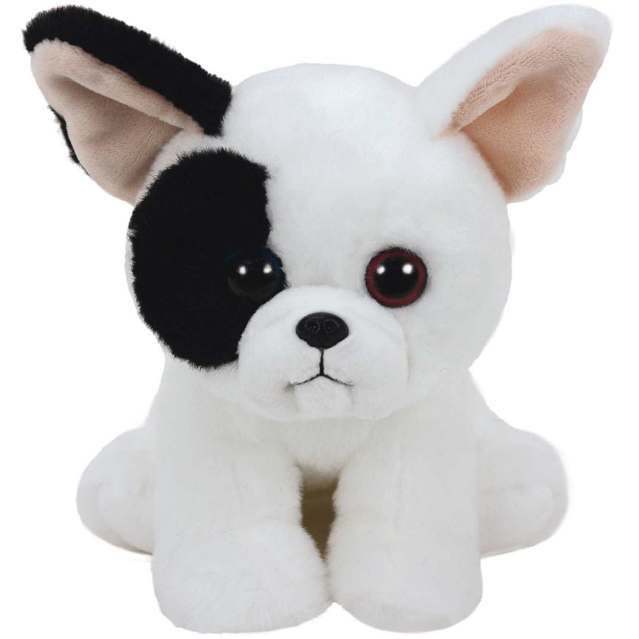 Jucarie de plus Ty - Beanie Babies, Marcel, caine, alb, 15 cm - eMAG.ro