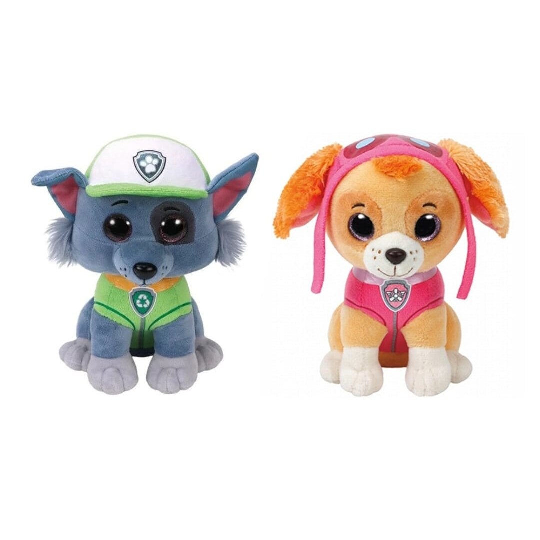 Set 6 jucarii de plus, Patrula Catelusilor, multicolor, 27 cm - eMAG.ro