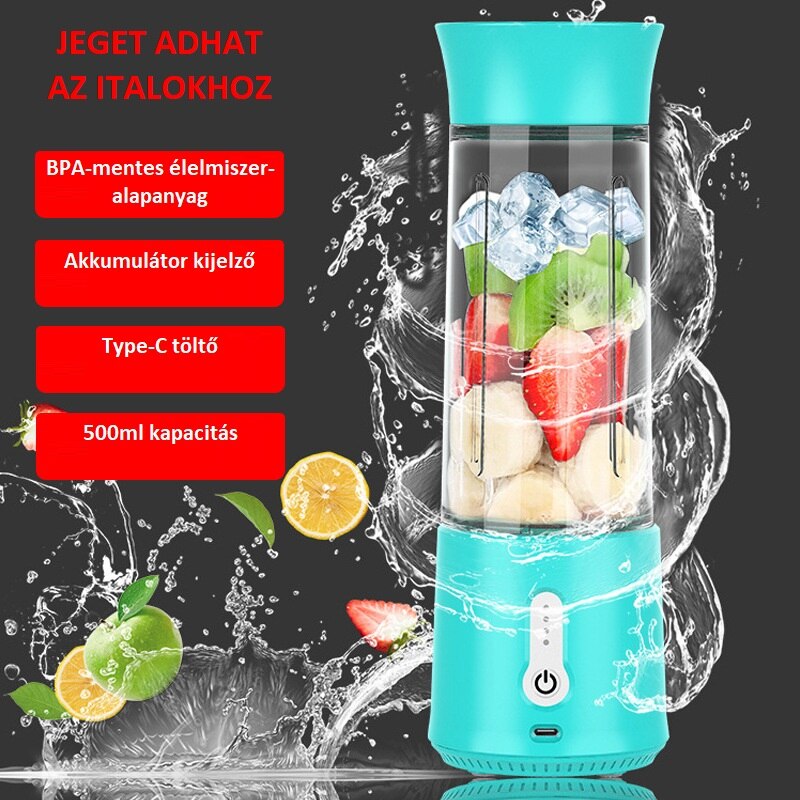 Kompakt multifunkciós kézi turmixgép Luxena, fekete, 20.000 rpm, 150W ...