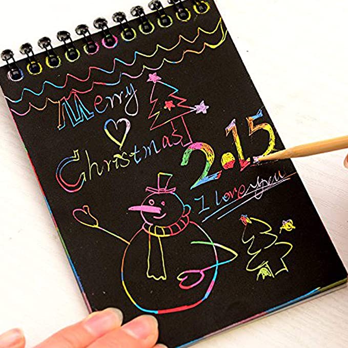 Caiet 10 Fise razuibile, Scratch Paper Note, Salestore.ro®, creion ...