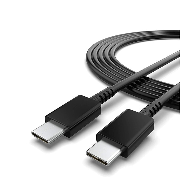Кабел съвместим със Samsung USB Type-C, 3A, 1m, черен - eMAG.bg