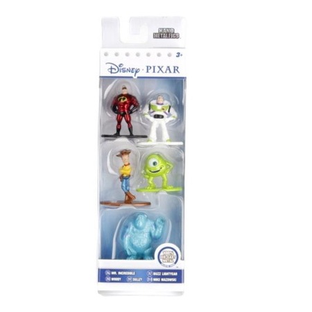 Set 5 Figurine Disney Pixar, Metal, 4 cm, Multicolor - eMAG.ro