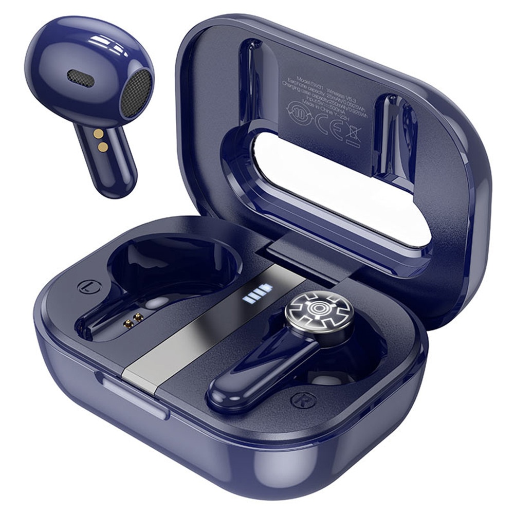 Casti Bluetooth True Wireless Stereo - Hoco Perfection (EW31) - Blue ...