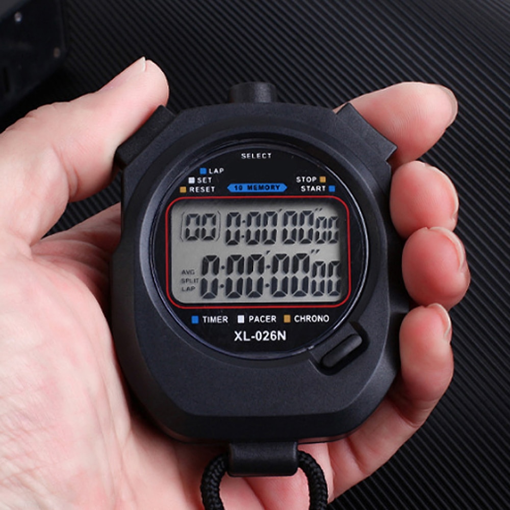 Cronometru, Afisaj digital, Negru - eMAG.ro