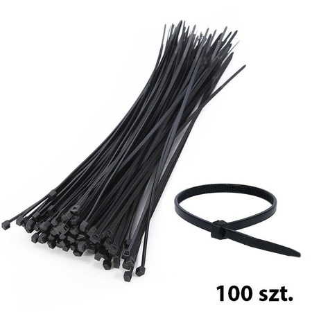 Комплект кабелни връзки 4,2 мм/200 мм Черни 100 бр - eMAG.bg