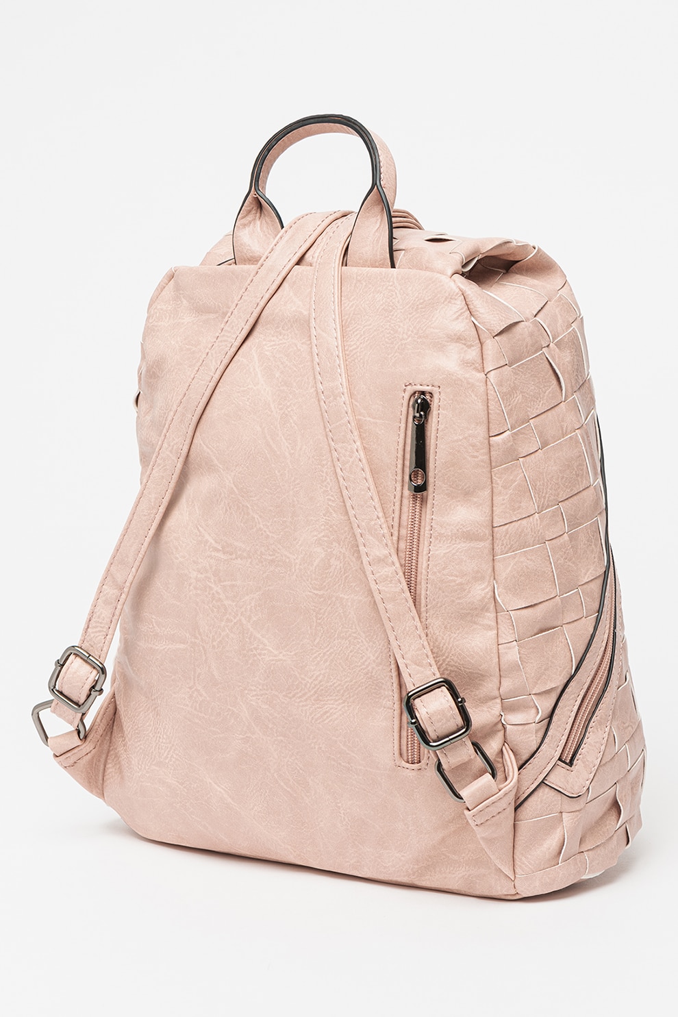 Francesca Rossi, Rucsac cu design intercalat, Roz prafuit - eMAG.ro