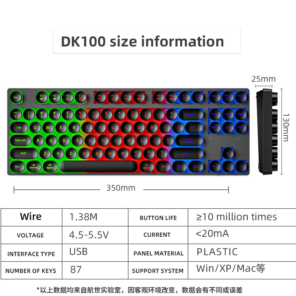 Tastatura gaming, DARK ALIEN, Mecanica, Iluminata, Negru/Alb - eMAG.ro