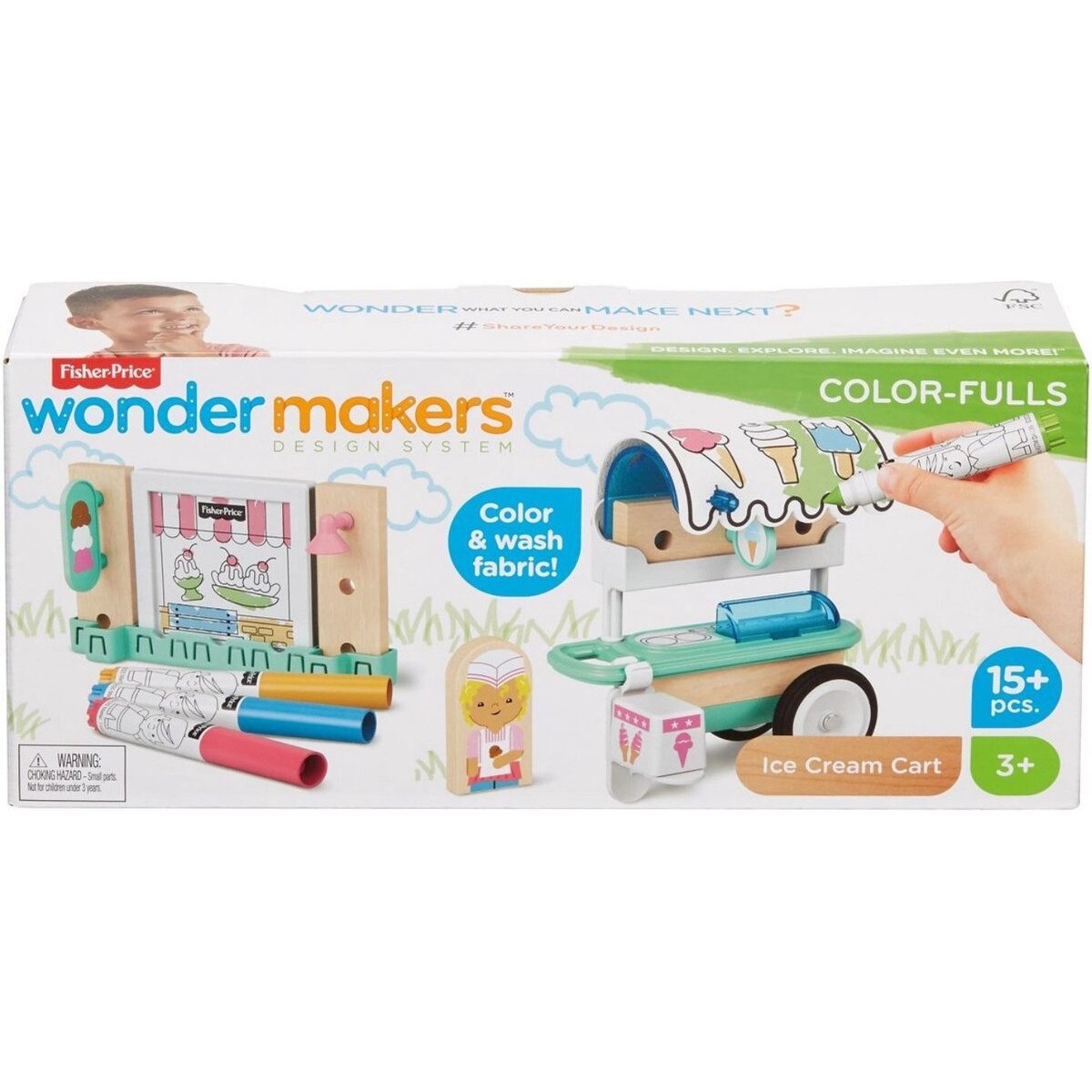Set creativ pentru copii, Fisher Price, Stand de inghetata, GLY26 - eMAG.ro