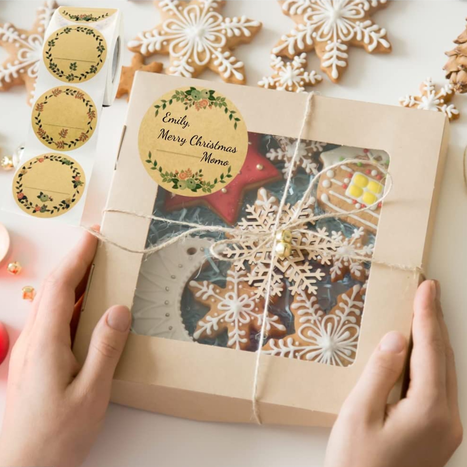 Set 500 etichete autoadezive, Darklove, Design de coroana cu linie ...