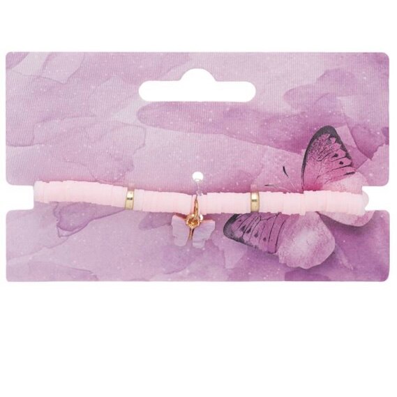 Bratara pentru copii, roz, fluture - eMAG.ro