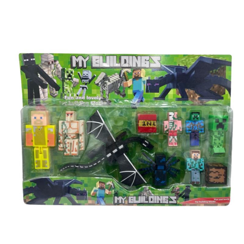 Set 10 figurine tip Minecraft, 49 cm, 3 ani - eMAG.ro