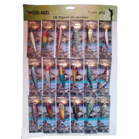 Set 18 voblere, Cool Angel, rapitor spinning model 2 - eMAG.ro