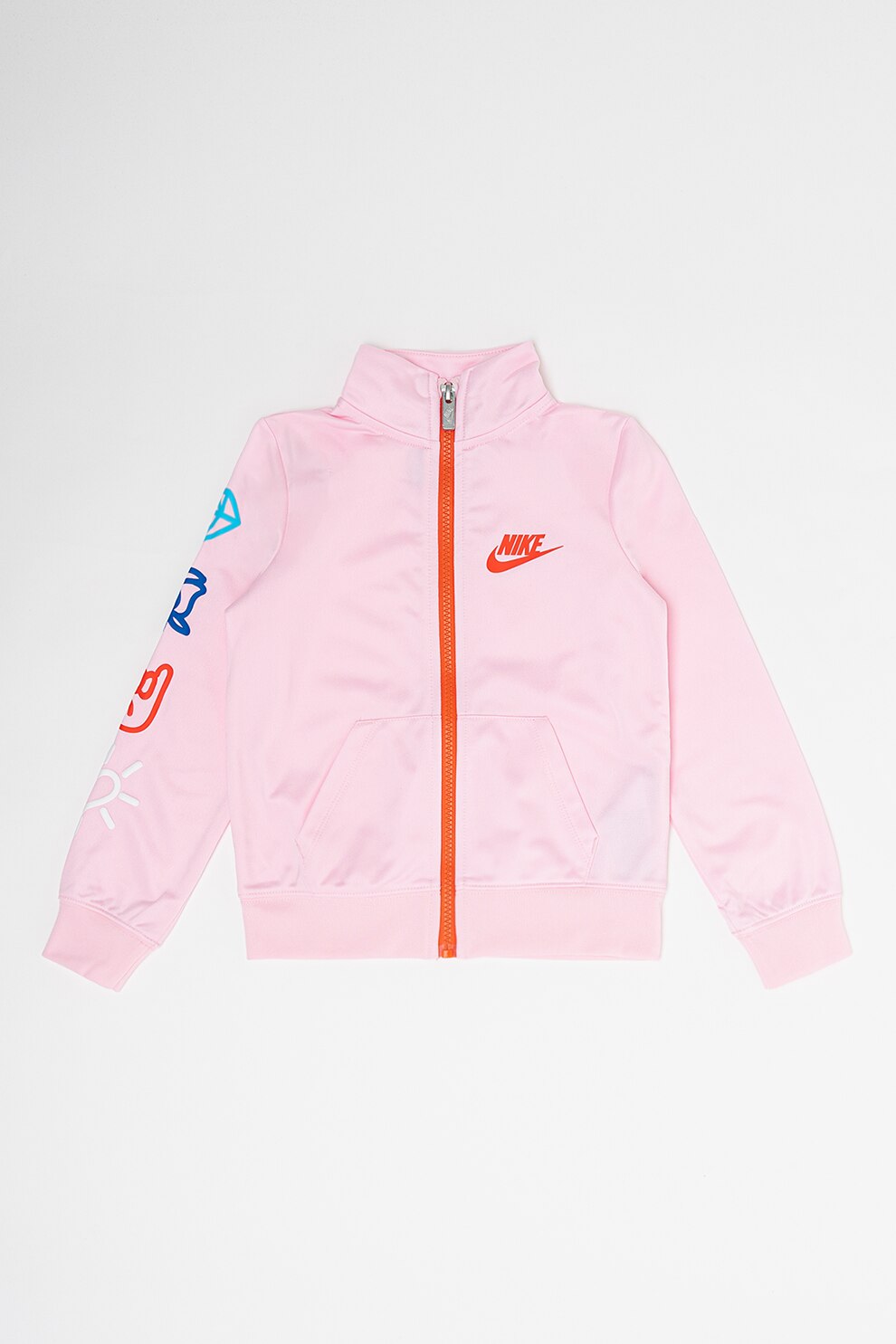 Nike, Спортен екип Swoosh с лого, Розов, 104-110 CM - eMAG.bg