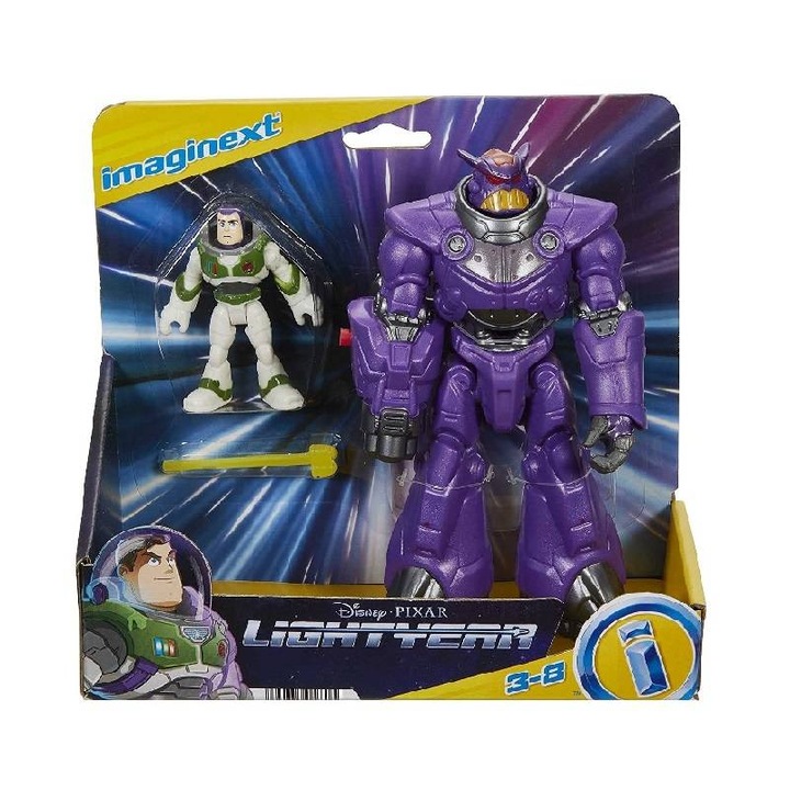 Figura Buzz Lightyear Zurg, Mattel, 18 cm, Multicolor - eMAG.ro