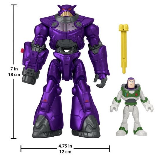 Figura Buzz Lightyear Zurg, Mattel, 18 cm, Multicolor - eMAG.ro