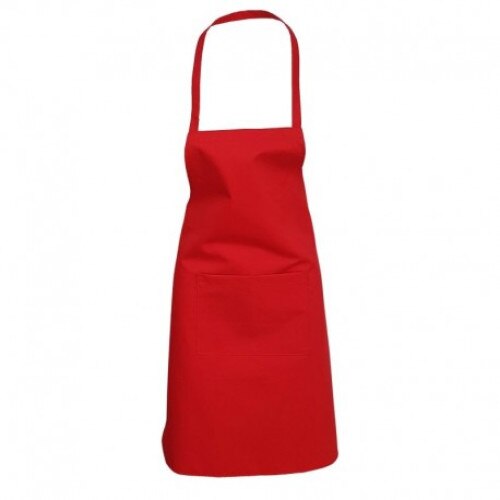 Sort de bucatarie cu pieptar 65x75cm, rosu - eMAG.ro