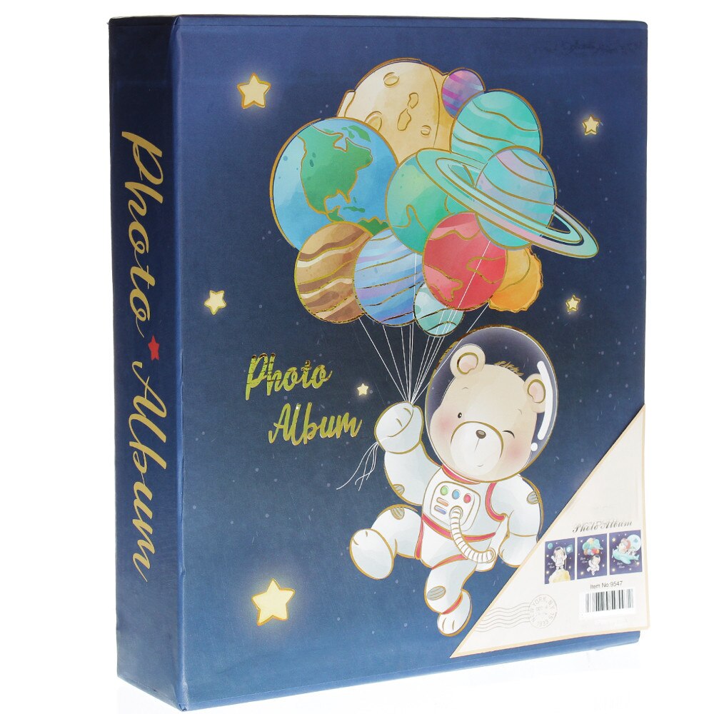 Album foto in cutie Pufo Happy Galaxy, 23 x 19 cm, 200 poze - eMAG.ro