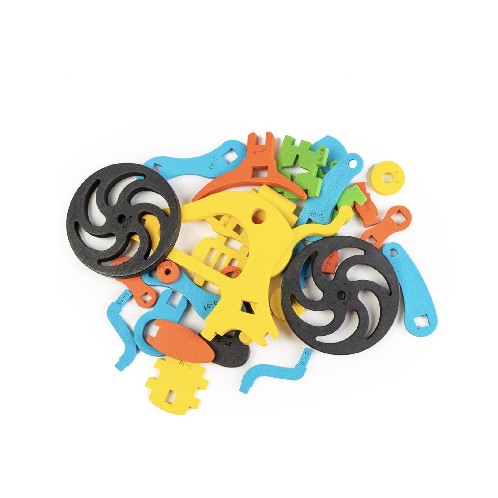 Puzzle 3D din lemn, pentru copii 6+, puzzle educativ, Bicicleta 32 ...