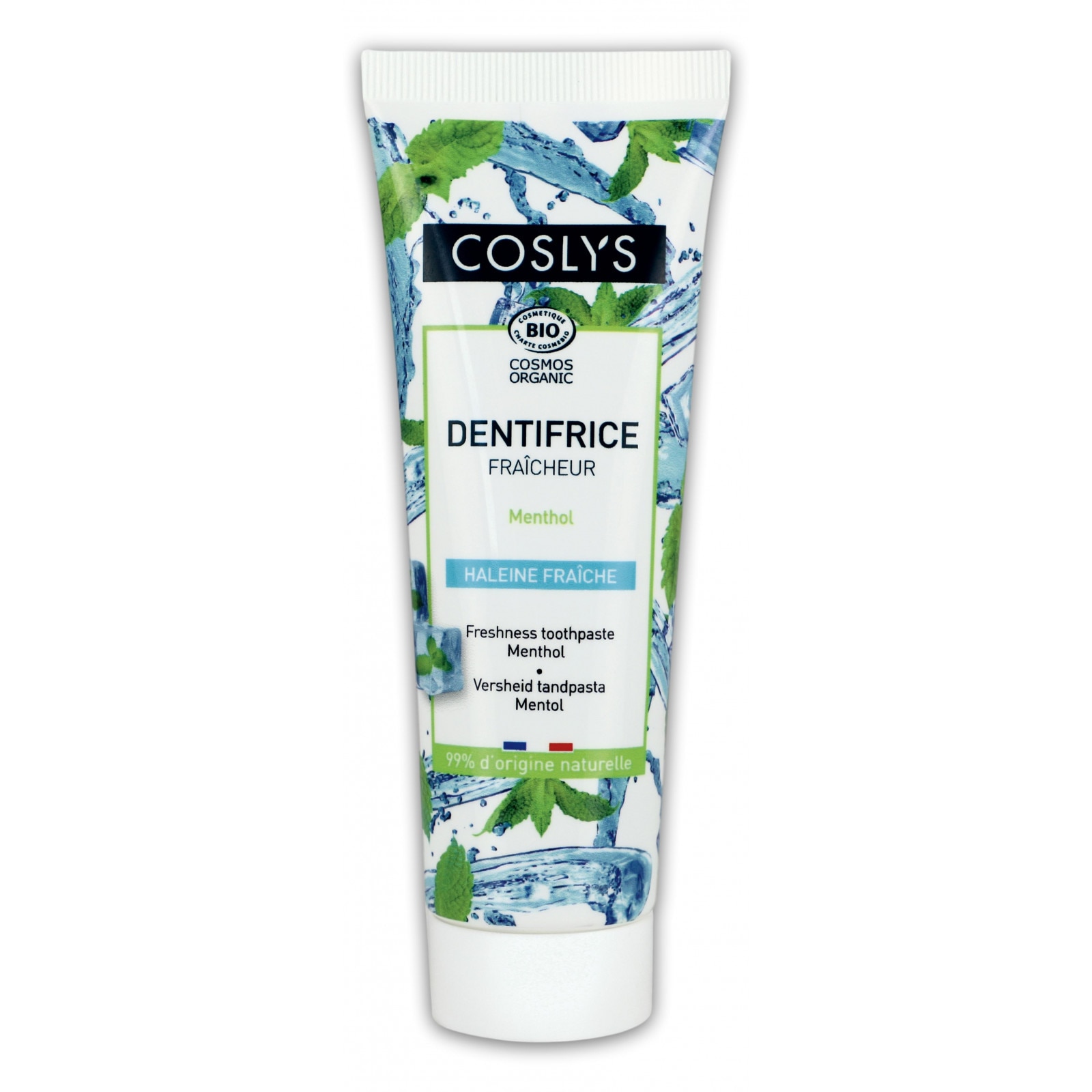 Pasta de dinti BIO respiratie proaspata, cu mentol Coslys, 100 g - eMAG.ro