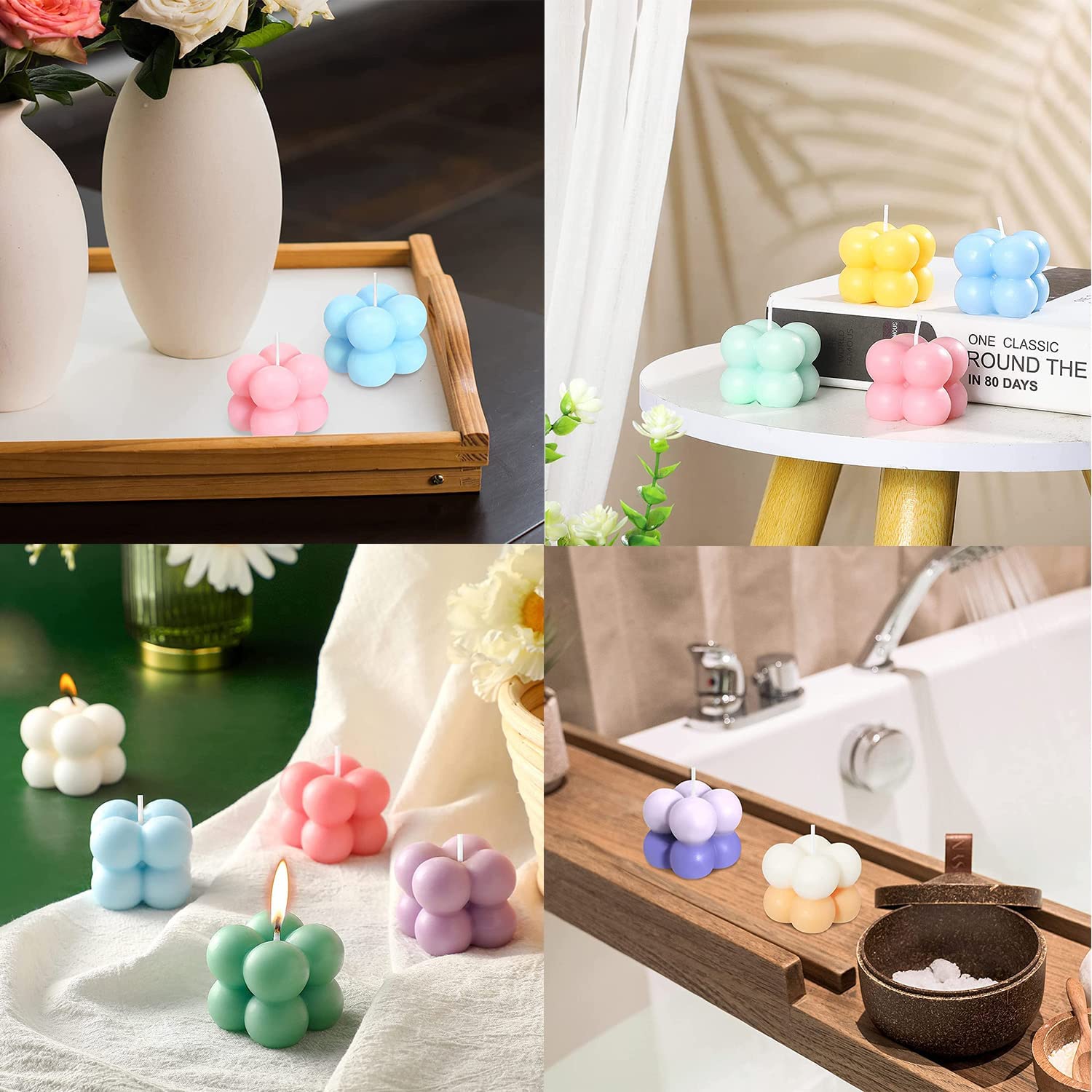 Set 15 Matrita de silicon de 3D pentru lumanari sau sapunuri handmade ...