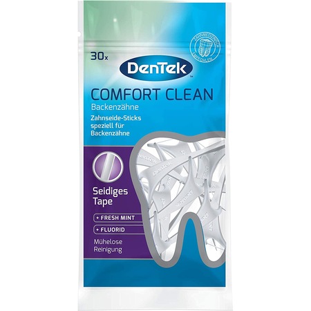 Set ata dentara cu maner DenTek Comfort Clean 30 bucati - eMAG.ro