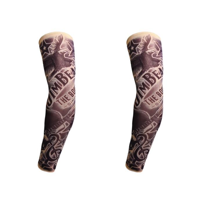 Set 2 imitatii tatuaj pentru brate, CRT, Tatoo Fake Arm, Textil, 3D ...