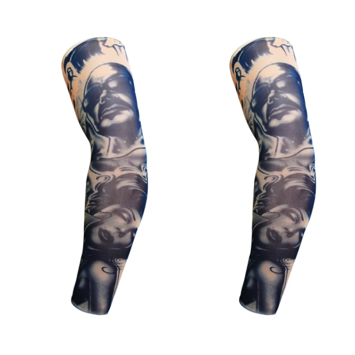 Set 2 imitatii tatuaj pentru brate, CRT, Two Vintage, Textil, 3D ...