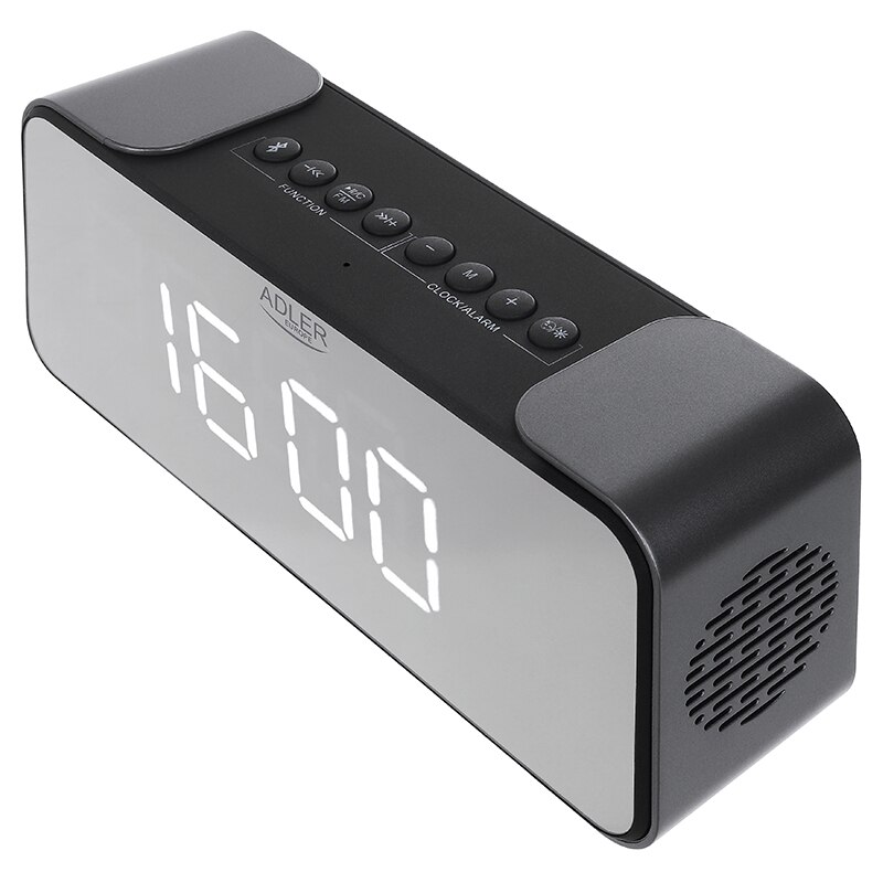 Radio cu ceas Adler, bluetooth, SD, AUX, USB, alarma, negru - eMAG.ro