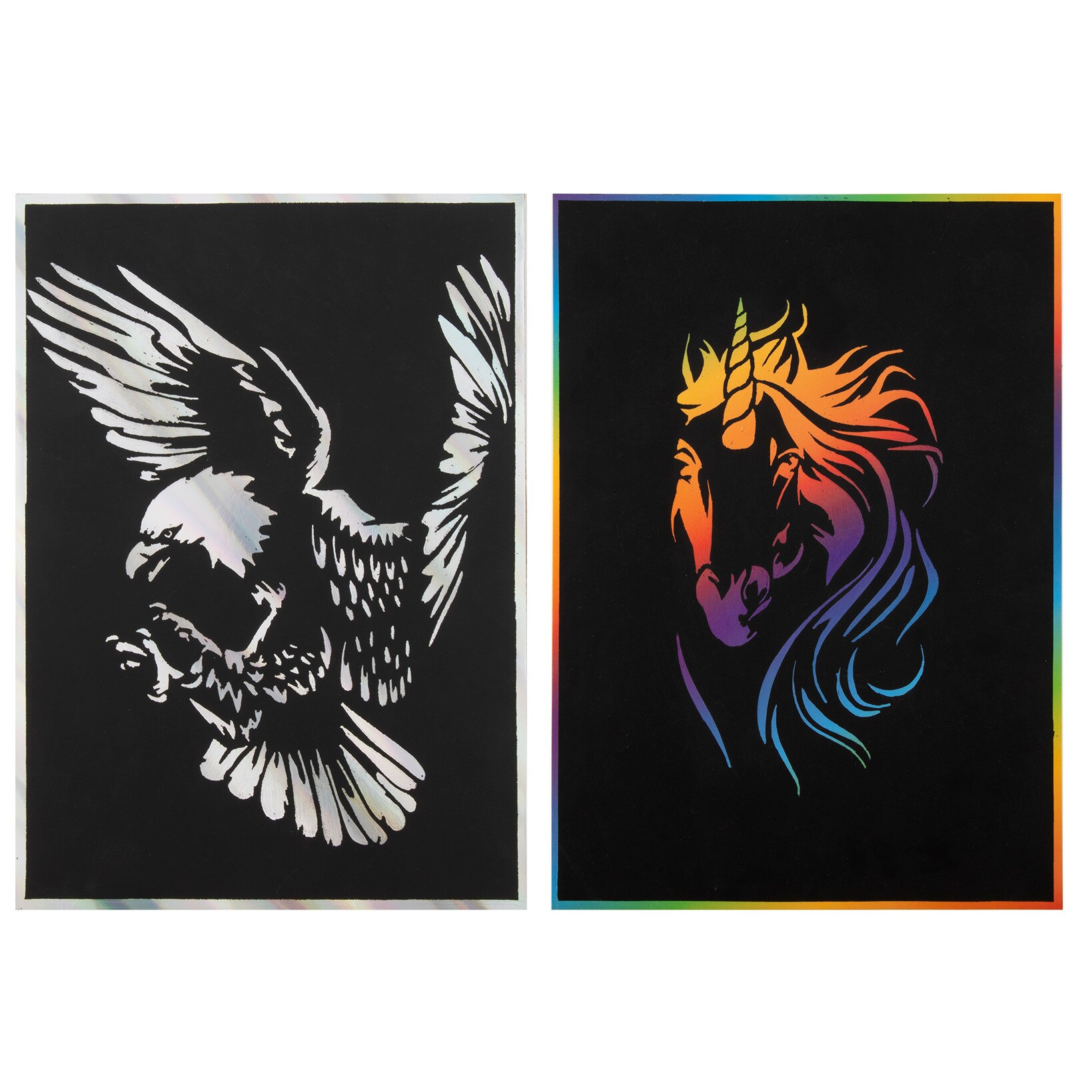 Set desenat pe sabloane, Grafix, Model- Animale, 4x coli A4 ...