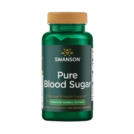 Pure Blood Sugar, (Glucoza si Insulina), Swanson, 60 capsule SWU1064 ...
