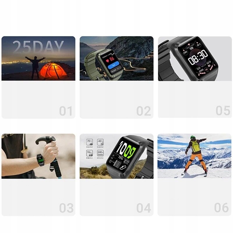 Smartwatch X29 Waterproof IP68 GPS ECG SPO2 Ritmul cardiac negru - eMAG.ro